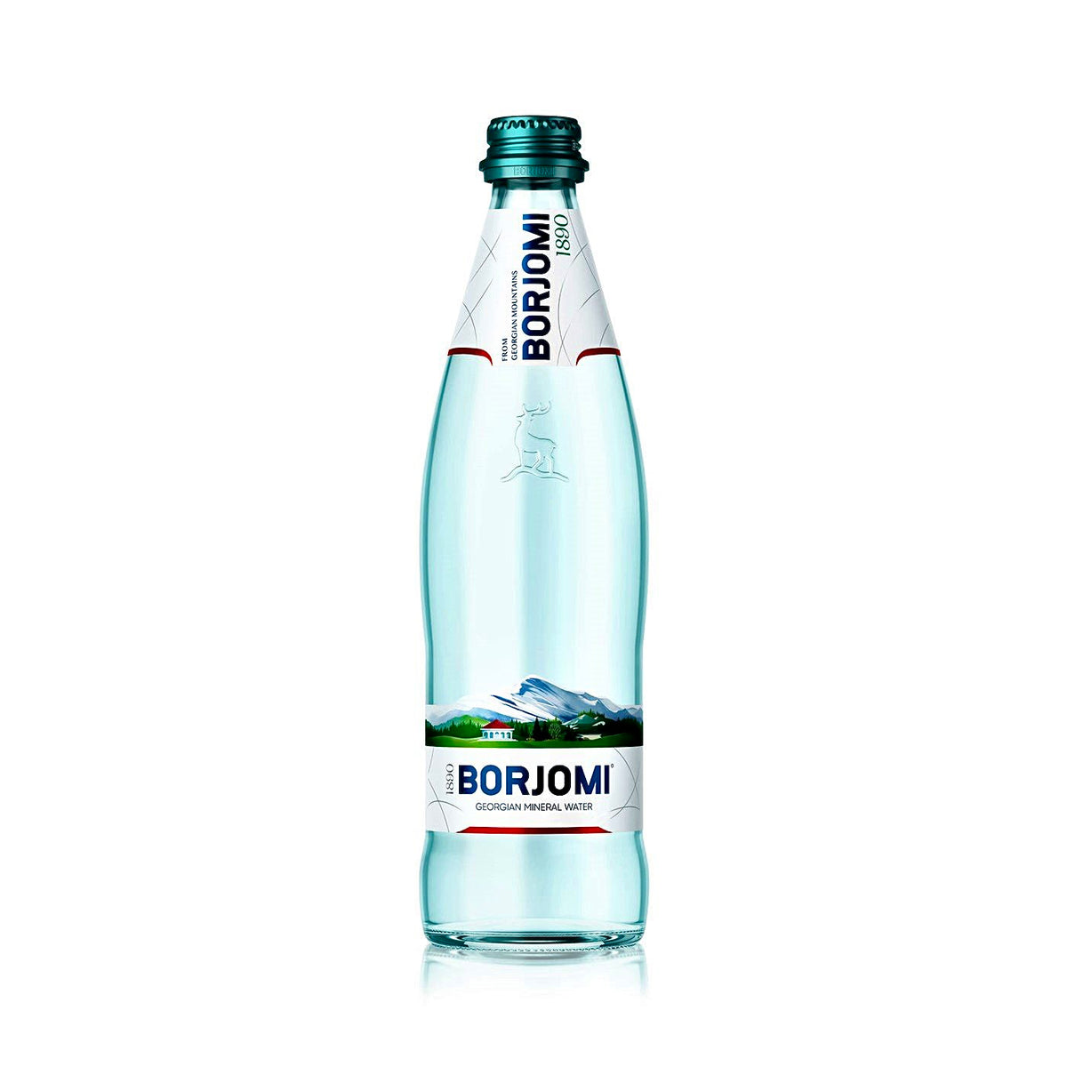 Borjomi Naturally Carbonated Georgian Mineral Water 500ml (Glass Bottl ...