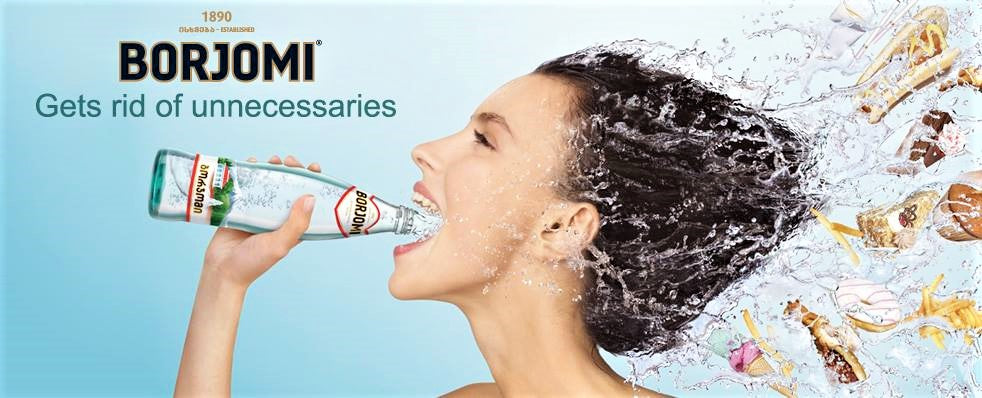 Borjomi Naturally Carbonated Georgian Mineral Water 500ml (Glass Bottl ...